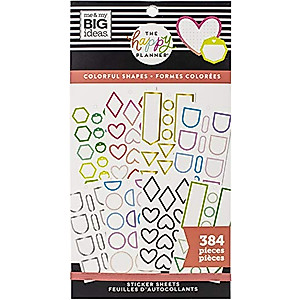 ME & MY BIG IDEAS Happy Planner STCKRS COL, Colorful Shapes, 384/Pkg