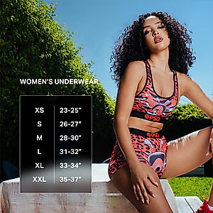 PSD Women's Playboy Cherries Modal Boy Shorts, Black, L