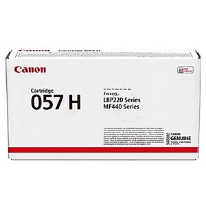Canon 057 H - High Capacity - Black - Original - Toner Cartridge - for ImageCLASS LBP236, LBP237, MF445, MF449, MF455, i-SENSYS MF443, MF445, Satera LBP224