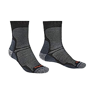Bridgedale Men's Ultra Light Crew Merino Endurance Socks, Medium, Black