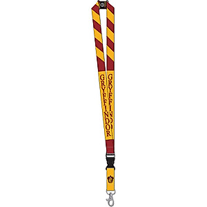 Ata-Boy Harry Potter Gryffindor Crest Reversible Lanyard with Breakaway Clip and ID Holder