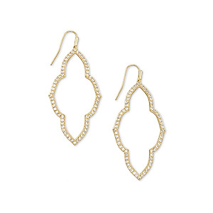Kendra Scott Abbie Open Frame Earring in 14k Gold-Plated Brass, Fashion Jewelry for Women, Gold