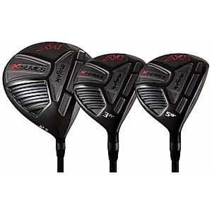 Men's Majek K-Series High Launch 460cc 12.5° Driver and 3 5 Fairway Wood Set Golf Clubs, Right Handed Ultra Forgiving Stiff Flex Graphite Shaft