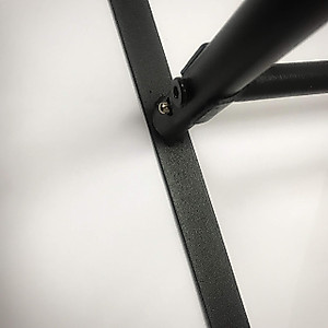 4 Panel Room Divider Privacy Screens Home Office Accents Folding Steel Frame White (White)