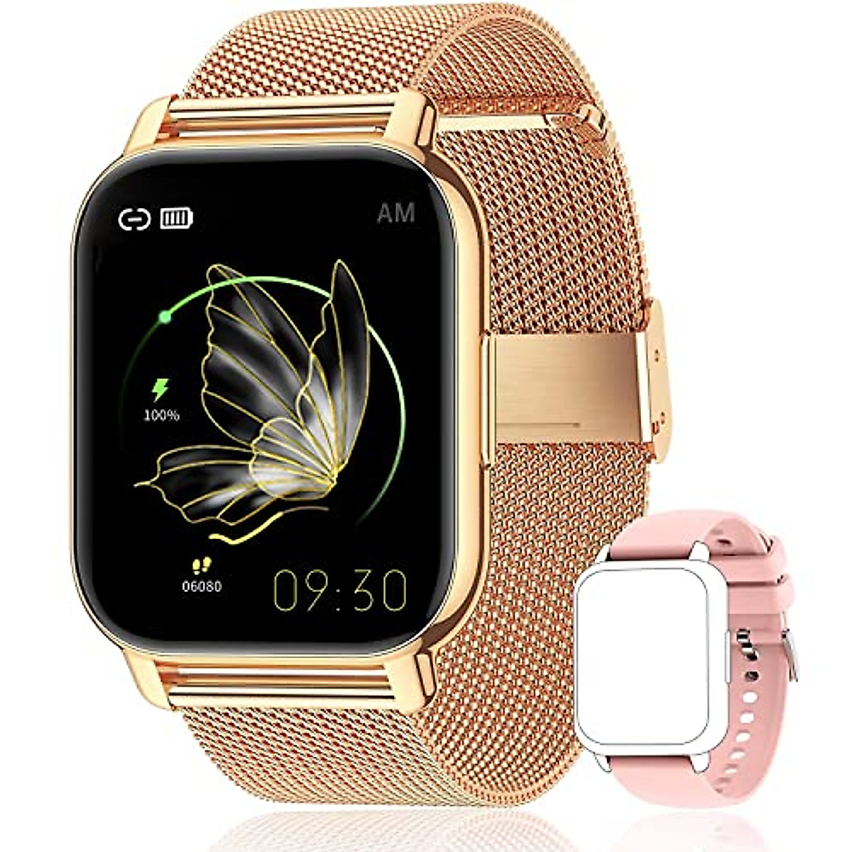 Narcid Smart Watch 1.85' inch for Men Women, Smartwatch with Call Receive/Dial, SpO2 Heart Rate/Sleep Monitor, Fitness Tracker Pedometer 23 Sport Modes for iOS & Android Phones