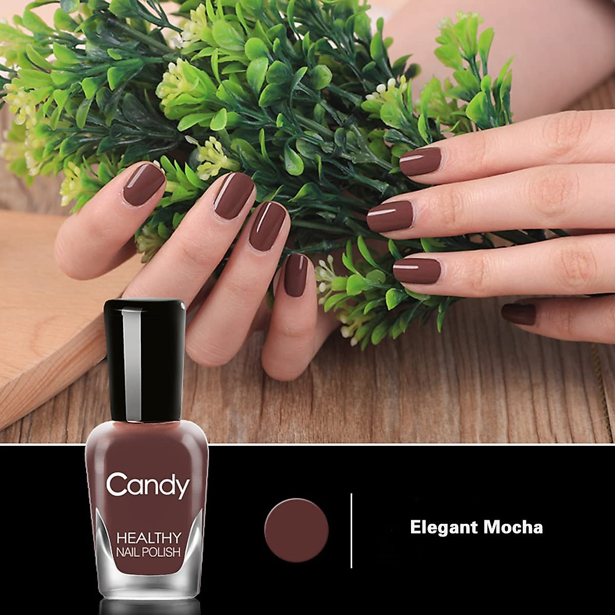 Tophany Non Toxic Easy Peel Off and Fast Dry Nail Polish Set for Pack, Eco Friendly and Organic Water Based Nail Polish for Women,Teens(10 Bottles)