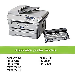 Awesometoner Compatible Drum Cartridge Replacement for Brother DR350 use with DCP-7020, HL-2030, HL-2040, HL-2070N, Intellifax 2820, 2920, MFC-7220, MFC-7225, MFC-7420, MFC-7820 (Black, 1-Pack)