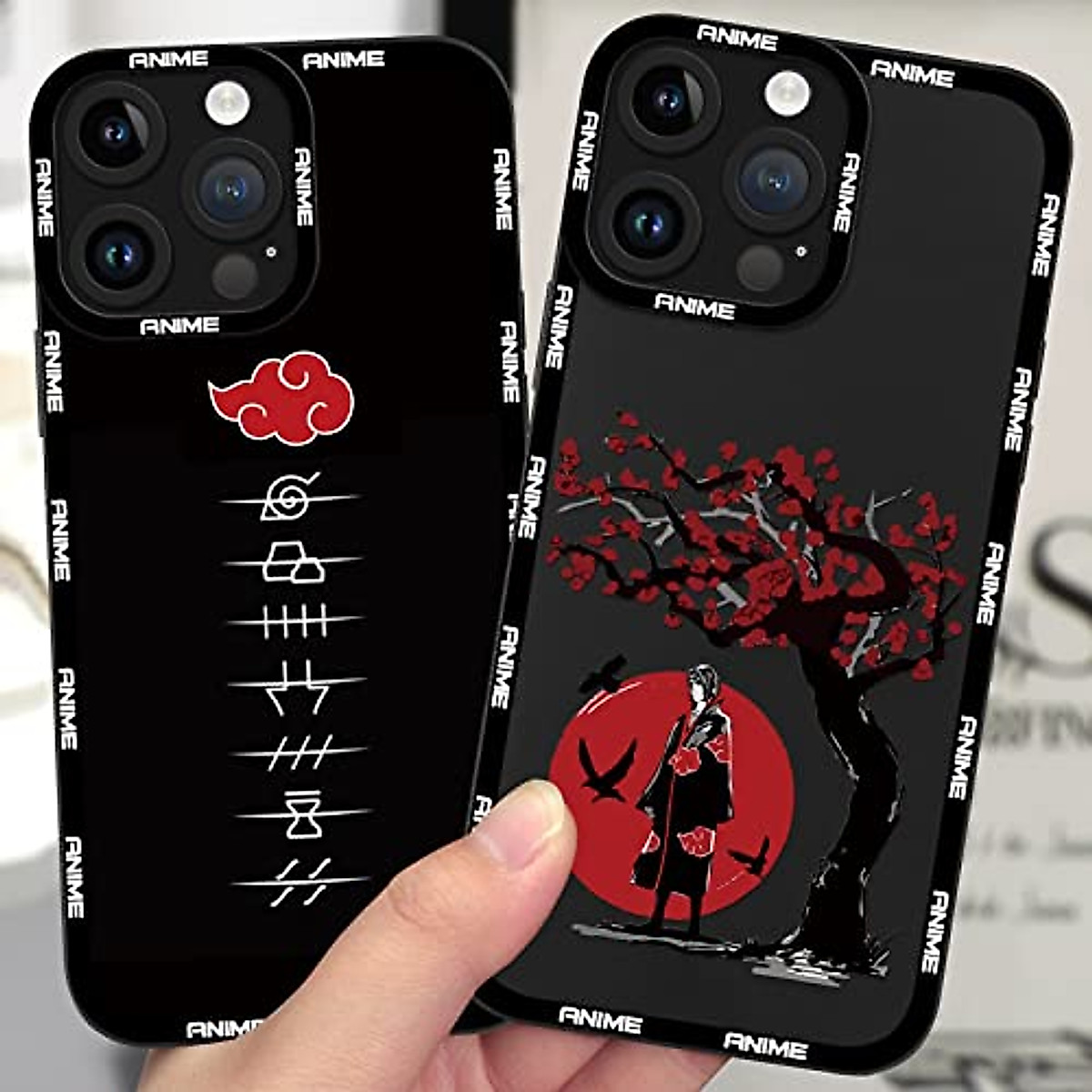 2 × Japanese Anime Phone Case for iPhone 14 Pro Max Case 6.7", Cool Manga Character Design, Comics Cartoon Silicone Cases for Men Boys Women, Camera Protection Funda for iPhone14 Pro Max, Pattern 1