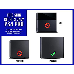 Sky Chrome Mirror - Vinyl Decal Mod Skin Kit by System Skins - Compatible with Playstation 4 Pro Console