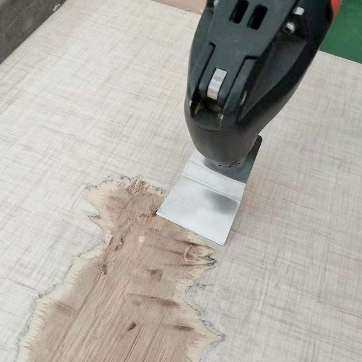 AIRIC Universal Rigid Scraper 4 pcs Oscillating Multitool Blades, Compatible with Dewalt Fein Multimaster Porter Cable Black&Decker Bosch Dremel Rockwell etc. 1QG14