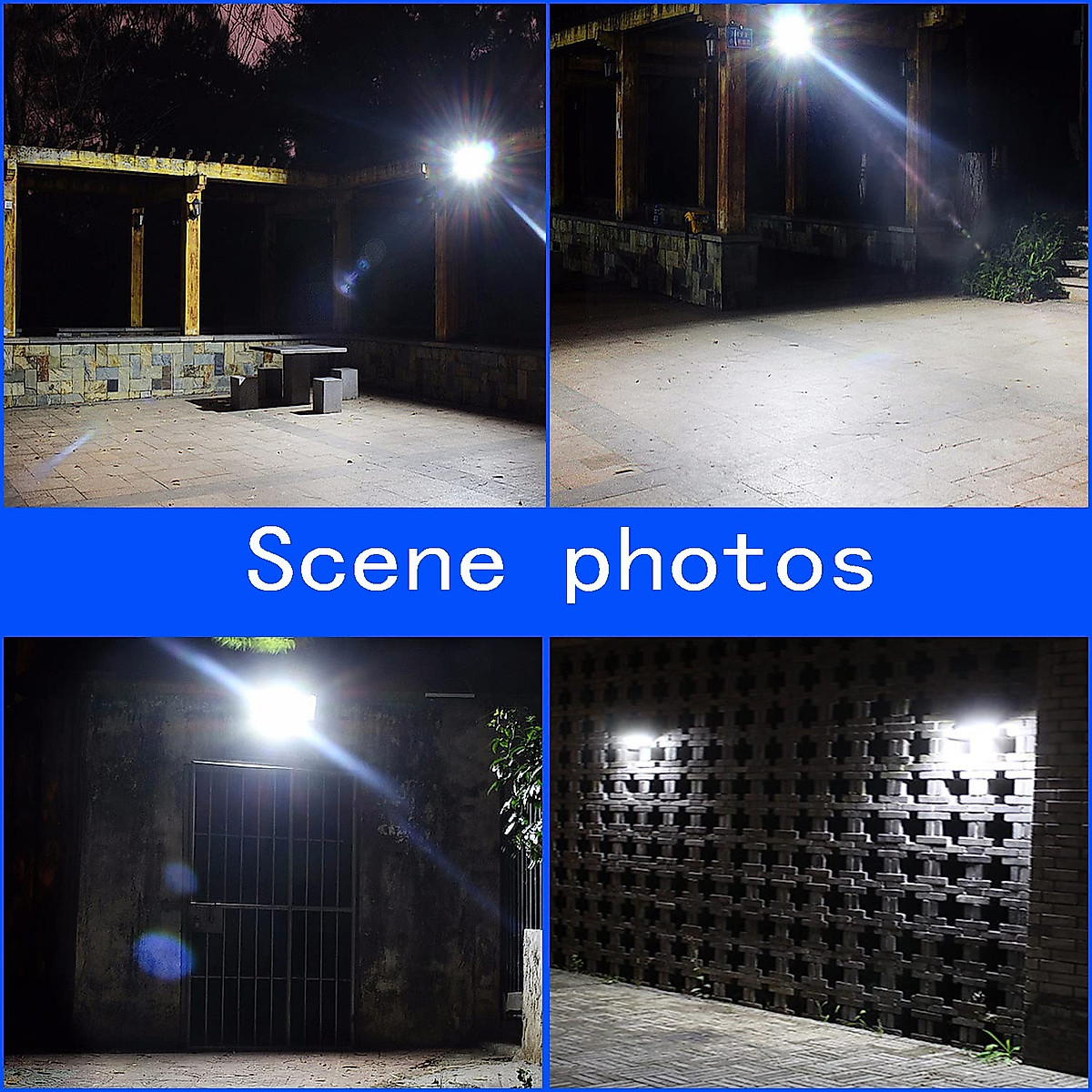 Eupterosaur Solar Lights Outdoor with Motion Detection 120°PIR Angle Solar Wall Light Outside 56 LED Security Flood Lights IP65 Waterproof for Yard Lawn Patio Barn Garden Pathway Balcony