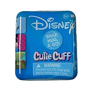 Disney Minnie Mouse,Mickey Mouse Cutie Cuff Plush Slab Band - Steering Wheel Buddy - Mystery Capsule (1 of 6 Figures at Random) Collect Them All! ((1) Mystery Capsule)