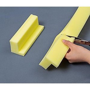 YUURO L Shape Foam Fill The Gap Between Mattress and Wall,Dorm Bed Gap Filler DIY Cut Furniture Gap Filler,Sofa Gap Filler,Stop Losing Phone,200cm (79x2 inch)