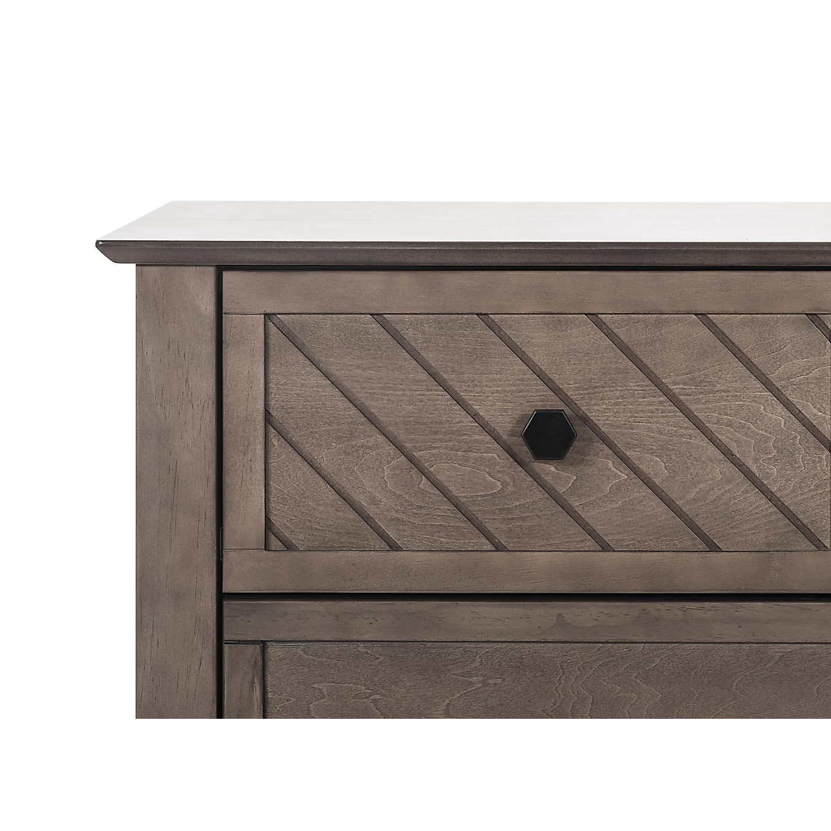 Child Craft Atwood Crib and Dresser Nursery Set, 2-Piece, Includes 4-in-1 Convertible Crib and 3-Drawer Dresser, Grows with Your Baby (Cocoa Bean Brown)