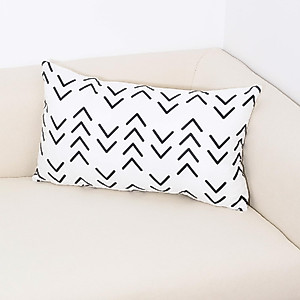 TAJWE Outdoor Arrow Pillow Covers Waterproof 12x20 Set of 2 Modern Geometry Outdoor Pillows Decorative Cushion Cases for Patio Furniture Sofa Couch Porch