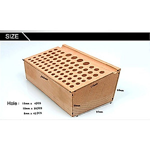 Leather Craft Wooden Stand Holder Holding Organizer for 76 Holes Leather Punch Tool