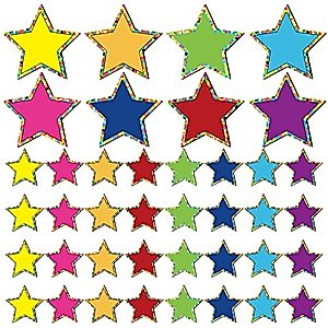 32 Pcs Stars Magnetic Accents Number Stars Whiteboard Magnets Colorful Fridge Magnets for School Teacher Office Classroom Bulletin Home Refrigerator Decoration Supplies