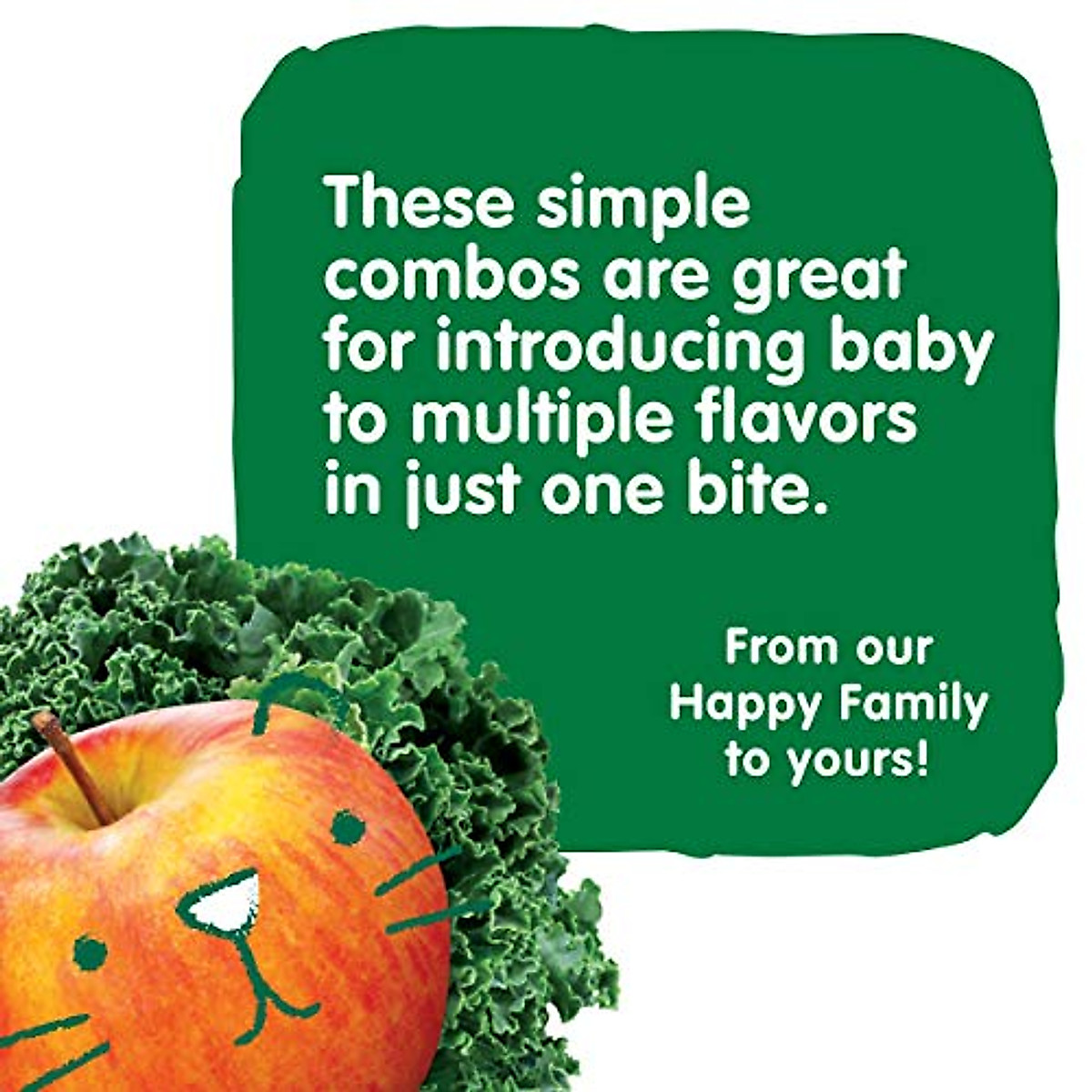 Happy Baby, Organic Stage 2 Food Simple Combos Apples 4oz , Spinach Apple Kale, 64 Ounce (Pack of 2)