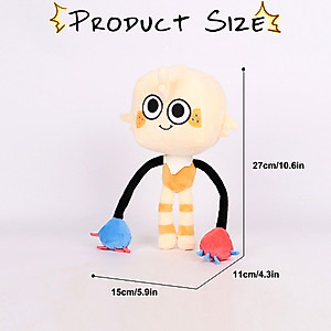 Asxxavv Dandy's World Plush 10.6'' Horror Games Plushies Toy for Boys Girls Soft Stuffed Animal Pillow Doll for Fans Kids Halloween Christmas Birthday Gifts