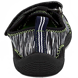 Nautica Kids Protective Water Shoe,Closed-Toe Sport Sandal for Boys and Girls-Kettle Gulf-Black Multi Size-12