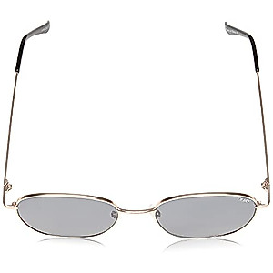 Quay - Womens Sunglasses, Round Lenses with UV Protection, Oversized Sunglasses (Jezabell, Gold)