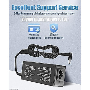 45W 19.5V 2.31A Laptop Power Adapter Charger for HP 741727-001 721092-001 719309-001 HSTNN-DA40 ADP-45WD B, Compatible with Pavilion TouchSmart 11 13 15 Series Notebook