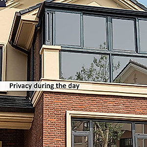 Window Film Privacy One Way - Sun Blocking Heat Control No Glue Static Window Clings for Home and Office - 17.5x78.7inches