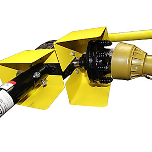 Titan Attachments 30 HP 3 Point Post Hole Digger with 9in Auger Attachment, PTO Powdered Digger, Compact Tractor Attachment for Fence Posts, Deck and Building Frames, Plant Trees and Shrubs