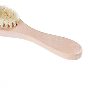 Face Cleansing Brush for Facial Exfoliation, Natural Bristles Brush For Dry Brushing - Set of 3 Pack Wooden Handle Skin Cleaning Scrubbers for Men and Women