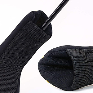 Craftsman Golf 4X Thick Neoprene Hybrid Golf Club Head Cover Headcovers with Interchangeable Number Tags (Gray)