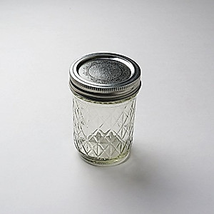 Ball Mason 8oz Quilted Jelly Jars with Lids and Bands, Set of 12
