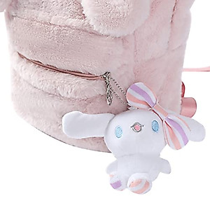 My Melody Backpack Kawaii Cinnamoroll Backpack with Cute Accessories for Girls (Pink)