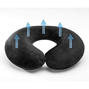 Aurelius Baby Travel Pillow,Infant Head and Neck Support Pillow for Car Seat,Stroller,Pushchair (Black)