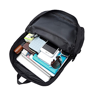 Abshoo Classic Basic Lightweight Backpack for School Water Resistant Casual Daypack Backpacks Bookbag (Black)