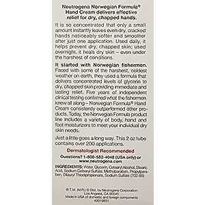 Neutrogena Hand Cream Norwegian Formula, 2 Oz (5 pack)