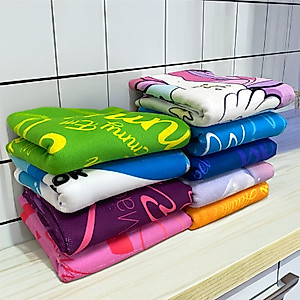 CNNFL Personalized Beach Towels for Kids Adults, Cotton Pool Towel Personalized Gifts Custom Gifts with Name, Oversized Quick Dry Personalized Beach Towels 30'' x 60''