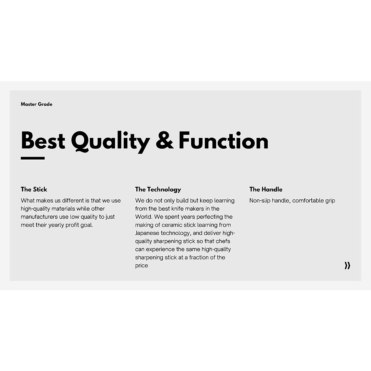 Master Grade ST-1700 Premium 12-inch Chef Knife Sharpener Sharpening Honing Steel With HRC 65 Steel Chrome