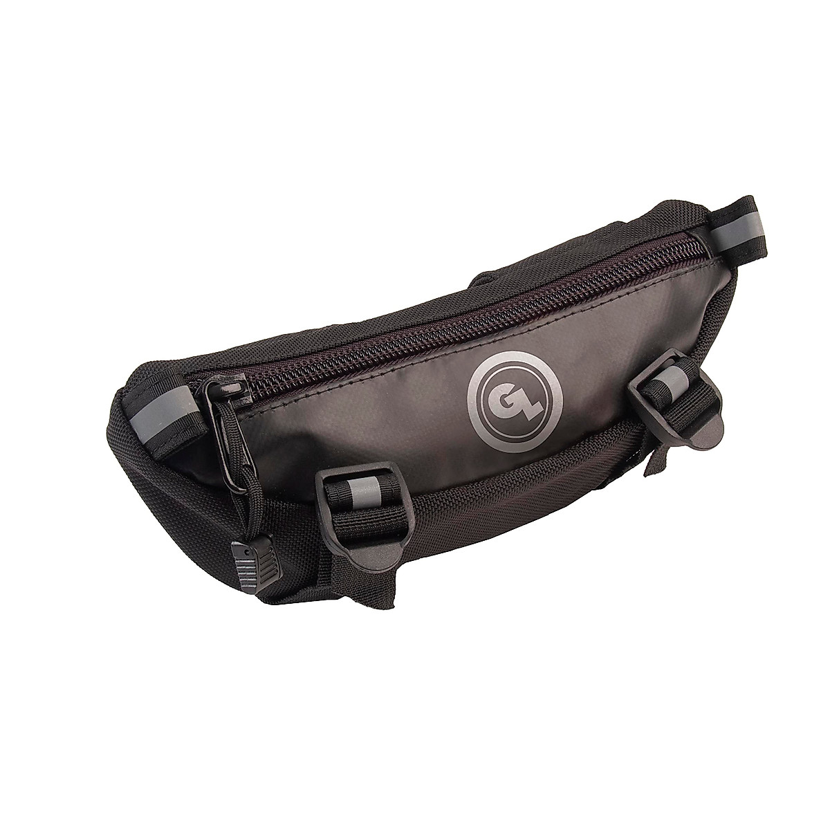 Giant Loop Zigzag Handlebar Bag, 1.5 Liter Black Windshield Pouch, Fits Any Motorbike, Dirt Bike & Snow Bike