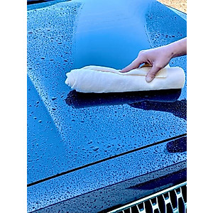 MAGNA SHINE MicroVA Hybrid Microfiber PVA Drying Towel for Car Exterior/Interior, Multipurpose Drying Towel Ideal for Home Use, Boat, Motorcycle More Absorbent Than Natural Chamois