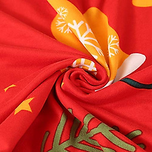 Ogrmar 4PCS Stretch Removable Washable Dining Room Chair Protector Slipcovers Christmas Decoration/Home Decor Dining Room Seat Cover