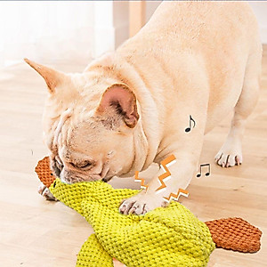 AIMETING No Stuffing Dog Toys 3 Pack, Squeaky Dog Toys for Large Dogs, Plush Toys for Aggressive Chewers Small Medium Large Breeds, Puppy Chew Toys for Teething (Pineapple Plaid)