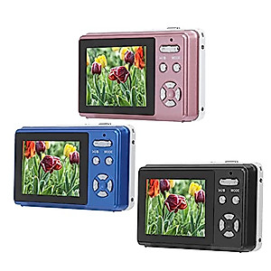 Kids Digital Video Camera, 40MP Children's Camera with 2.4Inch Screen for Boys Girls and Beginners, Video Selfie Camera with 16X HD Zoom Gift for Family/Friends(Pink)