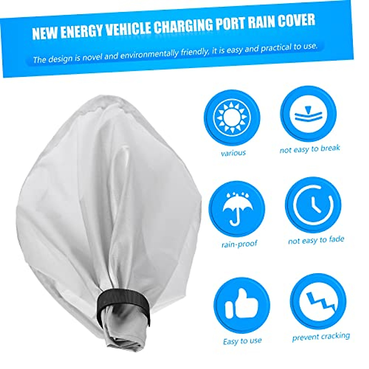 VICASKY 1pc Rain Cover Cover Outdoor Plug Cover Magnet for Car Mount Magnet Car Rain Cover Electric Car Charger Rain Protector Electric Car Accessories Magnet Adsorption Rain Cover