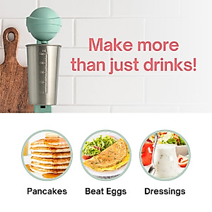 Milkshake Maker Machine – Electric Milkshake blender & Milk Frother – Restaurant Quality Smoothie Maker – Easy Clean Milkshake Mixer - 2 Speed Drink Blender with 16.9 oz. Stainless Steel Blender Cup