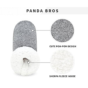 Panda Bros Slipper Socks For Women With Grippers, Fuzzy Womens Slipper Socks With Non Slip Bottoms, Cozy Warm House Slippers