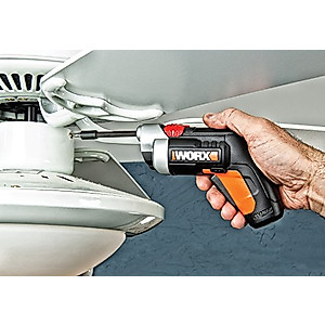 Worx WX252L 4V XTD Xtended Reach Cordless Screwdriver, Red