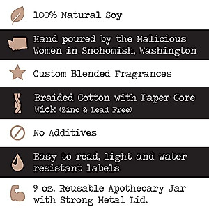 Malicious Women Candle Co - Shit Show Gift Box Includes a Fuck This Shit Show - A Journal, Bling Pen, & Shit Show Candle - Infused with Chaos, Branded Malicious Gift Set Box