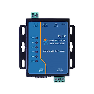 PUSR RS232 RS485 Modbus RTU to Modbus TCP Gateway Serial to Ethernet Converter USR-TCP232-410s