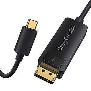 CableCreation 8K USB C to DisplayPort 1.4 Cable 6FT (8K@60Hz, 4K@144Hz, 2K@240Hz, HDR), Type-C (Thunderbolt 3/4) to DP Cable 32.4Gbps Compatible for Oculus Rift S, MacBook Pro/Air, iPad Pro