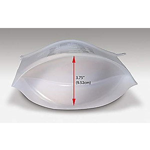 Silicone Reusable Food Storage Bags (Set of 6) (2 Large 50oz + 4 Medium 33.8oz), by Better Kitchen Products, Airtight, Expandable Gusset, Easy Stand-Up, for Solids, Liquids, Refrigerator and Freezer,